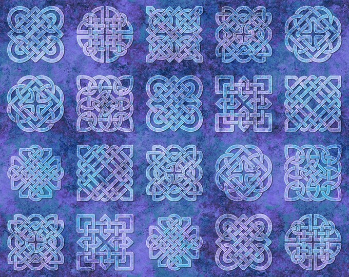Stonehenge Celtic Roots - Purple Celtic Blocks - by Linda Ludovico for ...