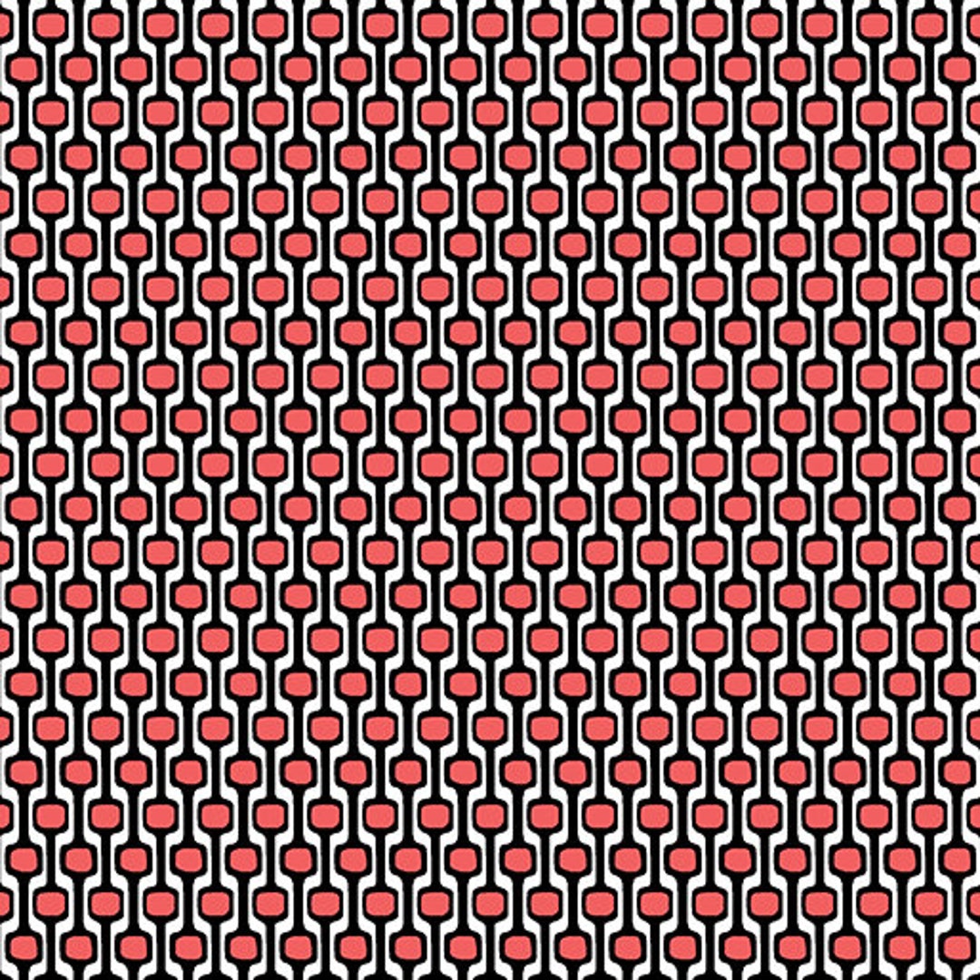 Cosmo Cats - Red Cosmo Pods - by Terry Runyan for Benartex Fabrics ...