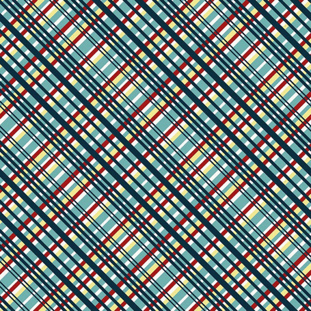 Zooming Chickens - Diagonal Plaid - by Timna Tarr for Studio E Fabrics ...