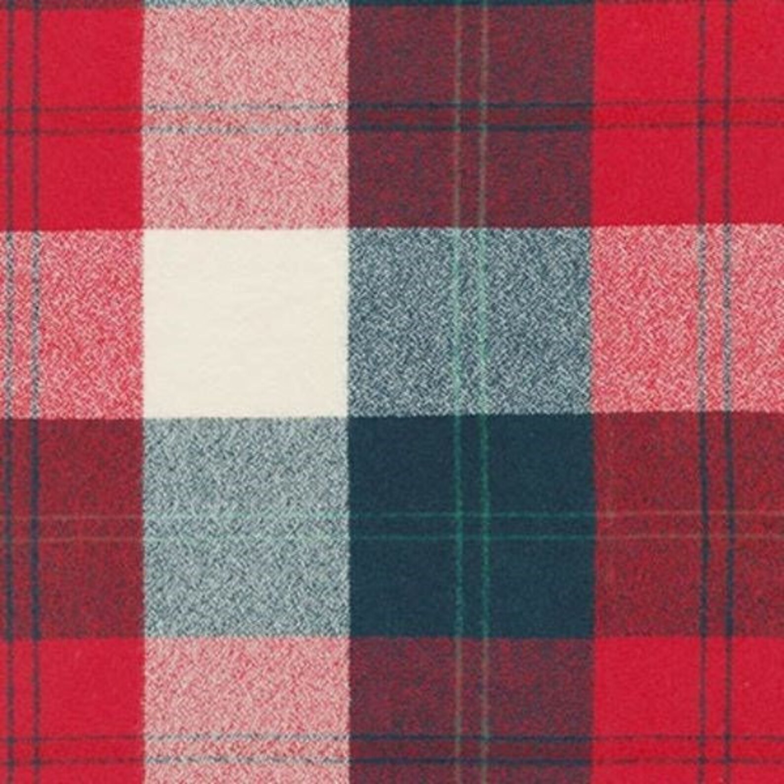 Mammoth Flannel Red Americana Plaid by Studio RK for | Etsy