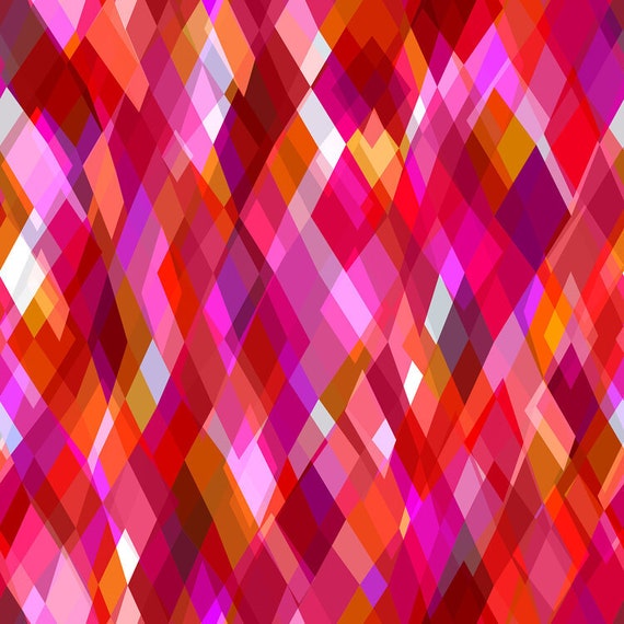 Circle Line 58 Rayon Red Prismatic by Rachel Parker - Etsy