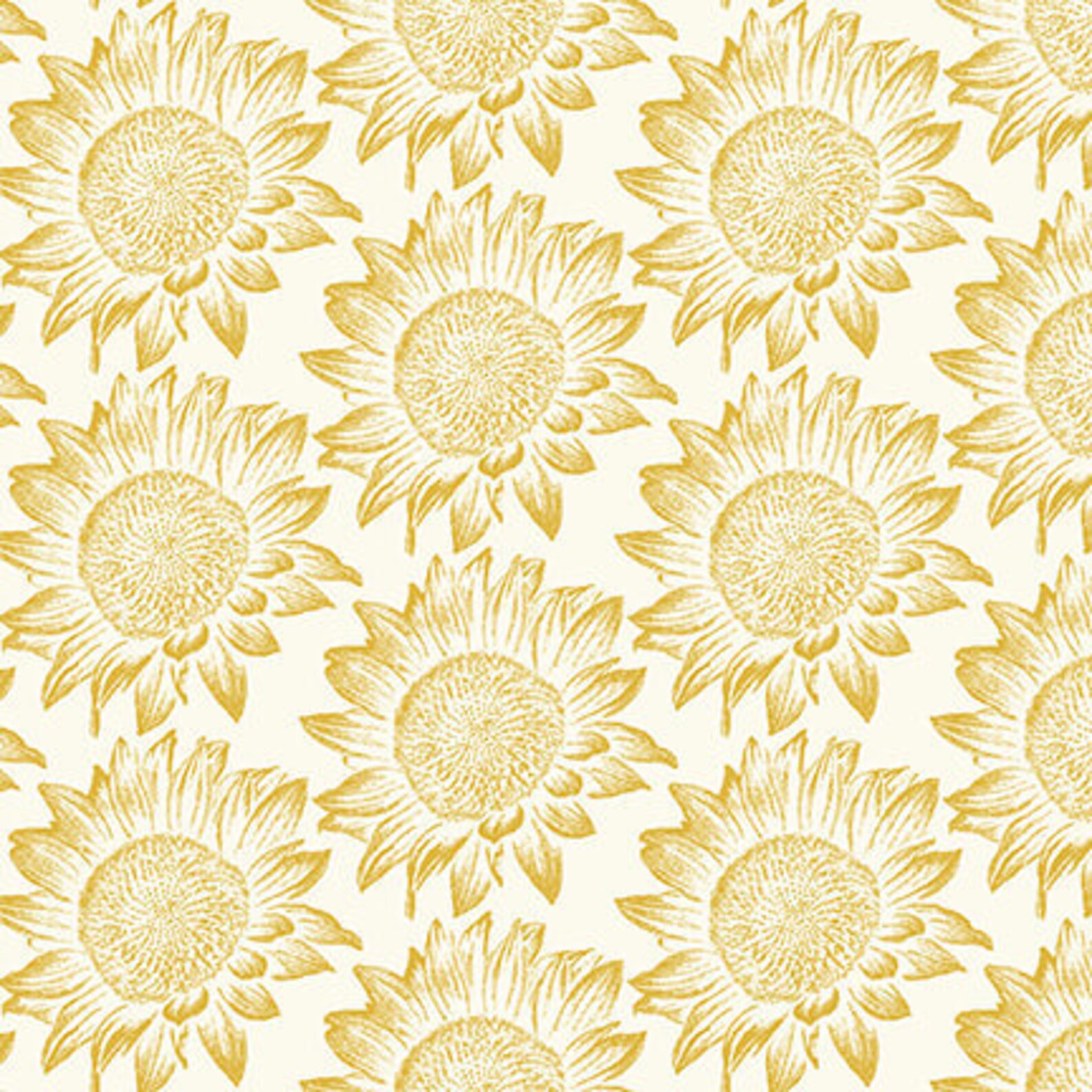 Simply Gold Metallic Set Sunflower by Studio E Fabrics - Etsy