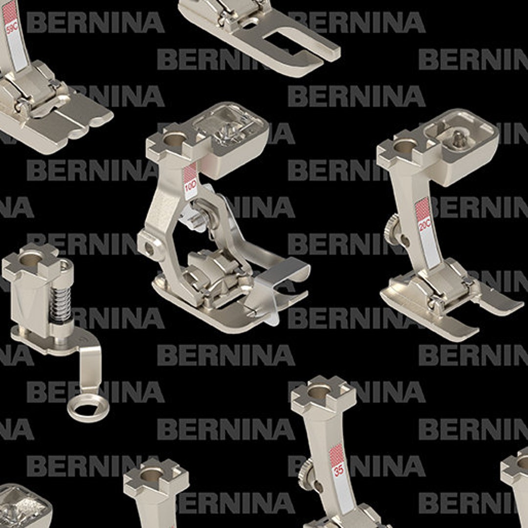 BERNINA Feet Black Sewing Feet by Benartex Sold by the Continuous Yard ...
