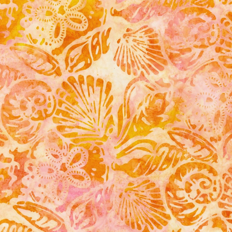 Orange Batik Fabric - Etsy