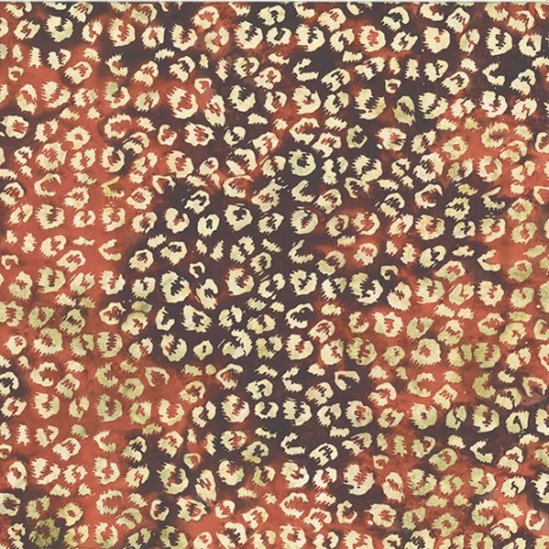Congobay Batiks - Pecan Leopard Print - by Mckenna Ryan for Hoffman ...
