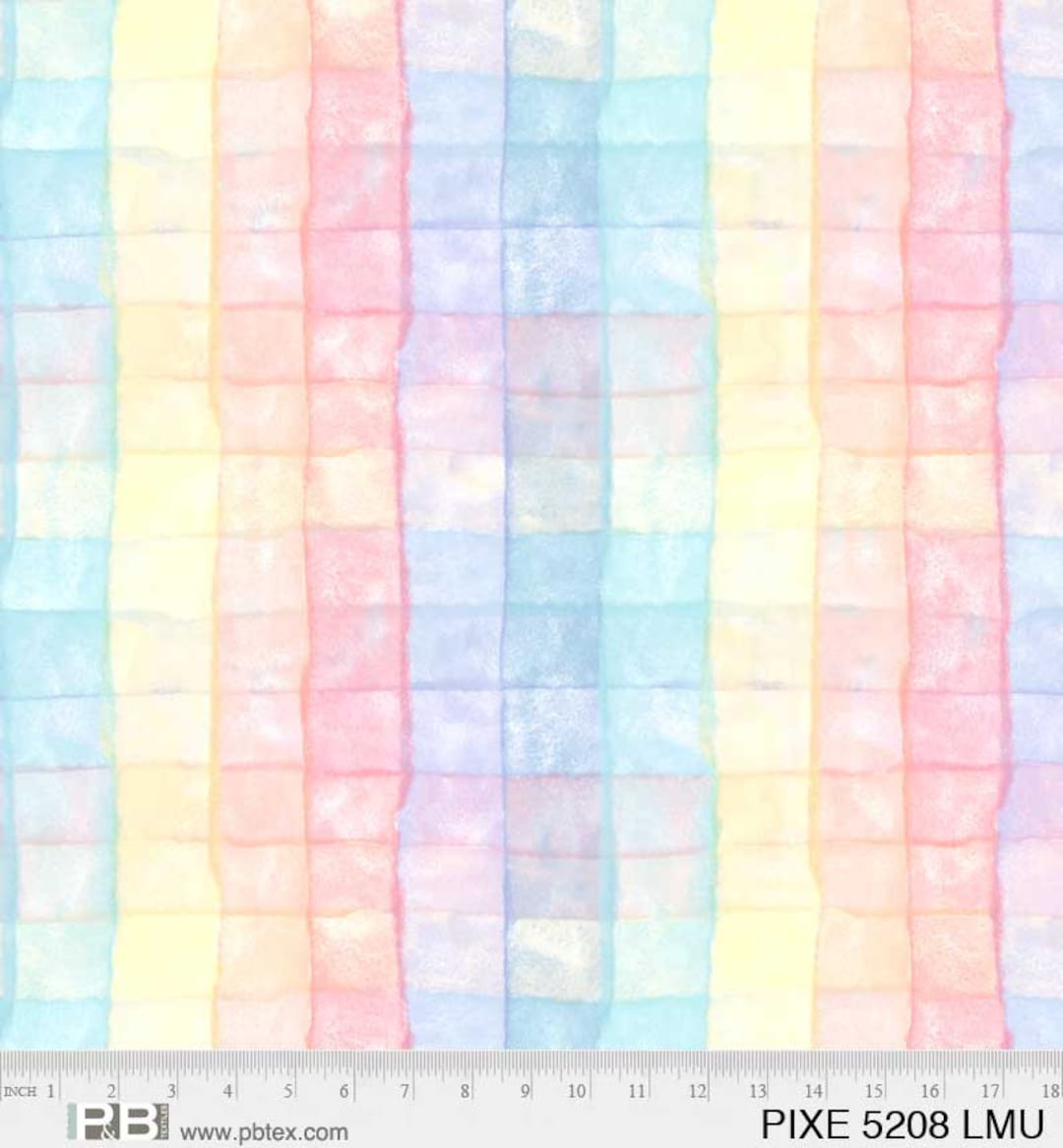 Pixels 108 Pastel Pixels by P&B Textiles Sold by the Continuous Yard in Stock and Ships Today - Etsy
