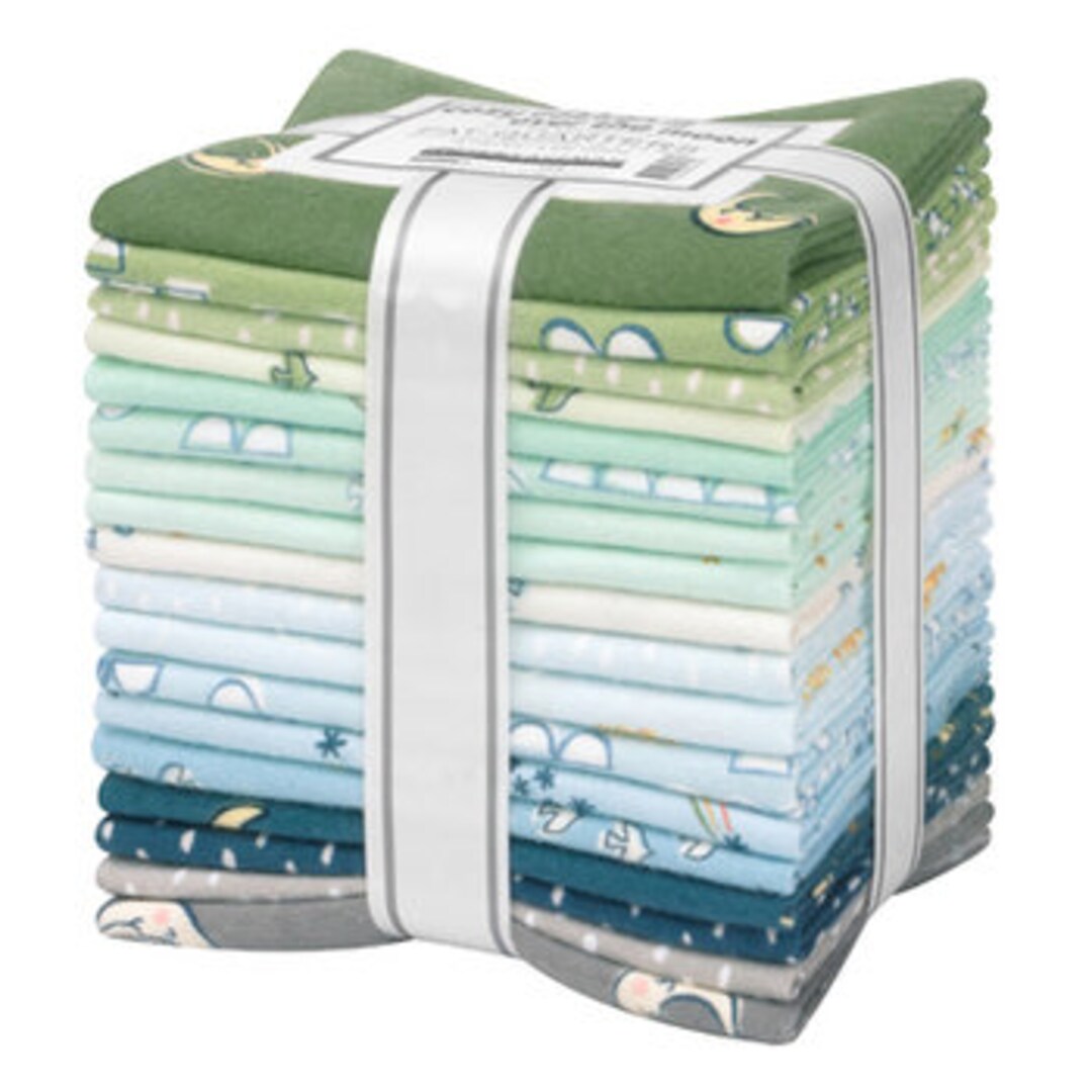 Over the Moon Flannel Fat Quarter 18pc/bundle by Studio RK for Robert ...