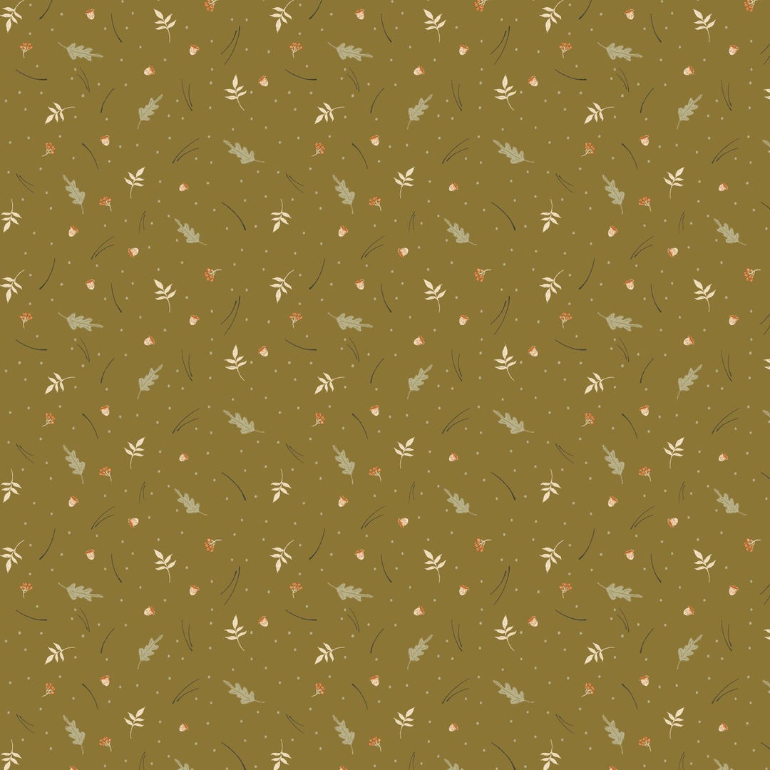 Willow Bend - Olive Acorn Drop - by Cassandra Zaniboni for Windham ...