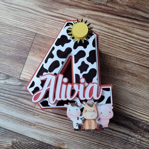 Farm 3D Numbers| Cute Farm 3D Numbers | Farm Theme Party Decor | Barn ...