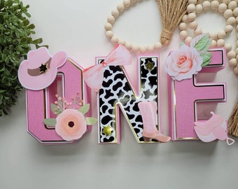 One 1st Rodeo Letters - Etsy