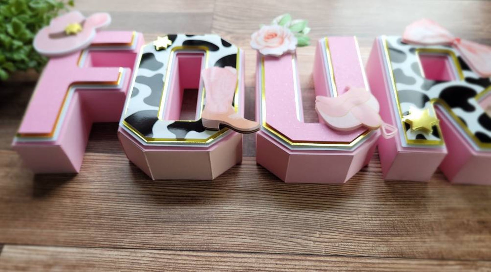 Rodeo 3D Letters Rodeo Party Decorations Paper Letters no - Etsy