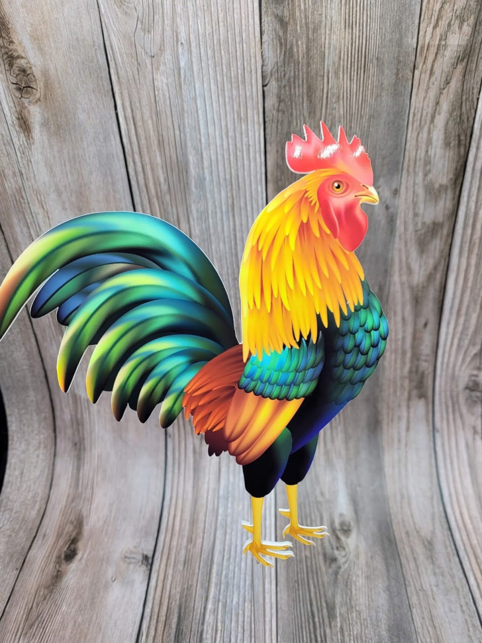 Rooster Cake Topper Farm Cake Topper Rooster Birthday | Etsy