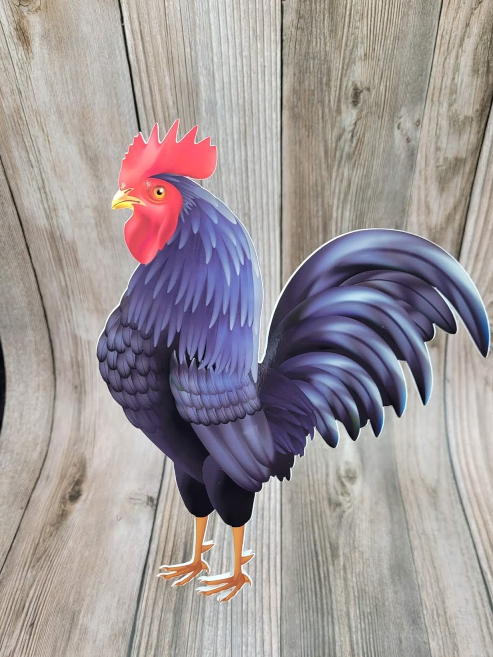 Rooster Cake Topper Farm Cake Topper Rooster Birthday | Etsy