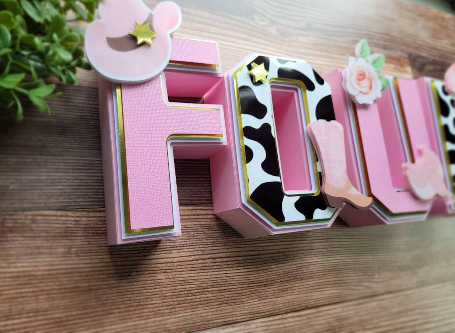 Rodeo 3D Letters Rodeo Party Decorations Paper Letters no - Etsy