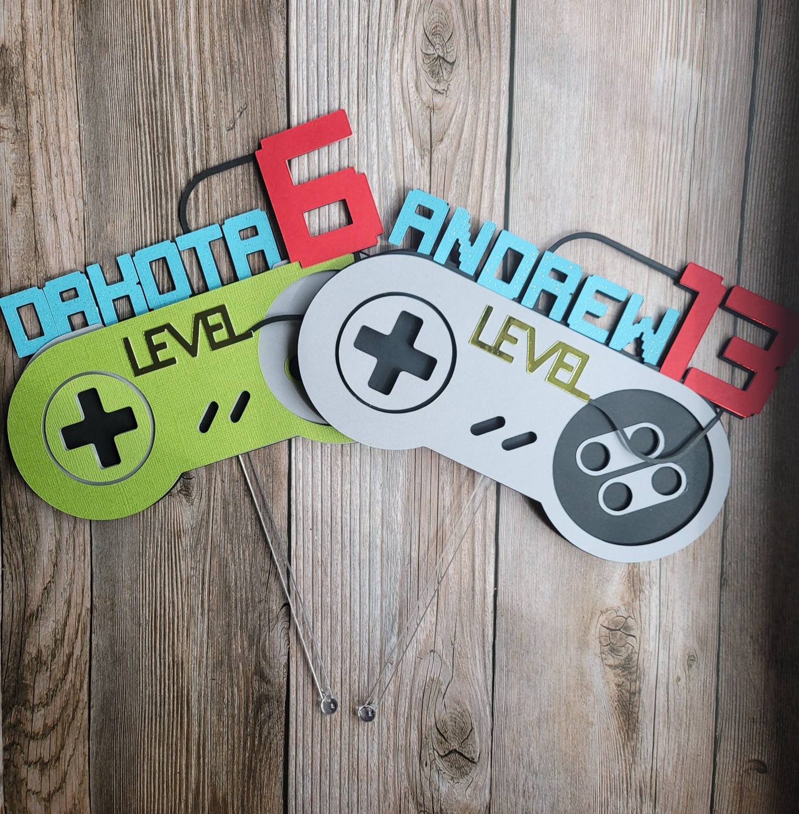 Gamer Cake Topper Video Game Cake Topper Gaming Birthday - Etsy