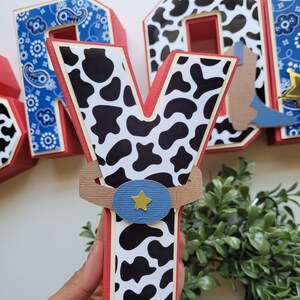 Blue Rodeo 3D Name Paper Letters | Paper Letters (no Wood) | Western ...