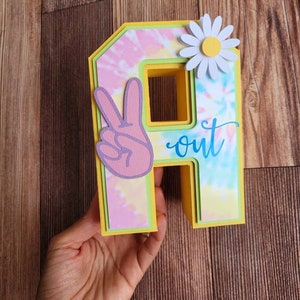 Peace Out Single Digits Decorations | 3D Paper Letters (no Wood ...
