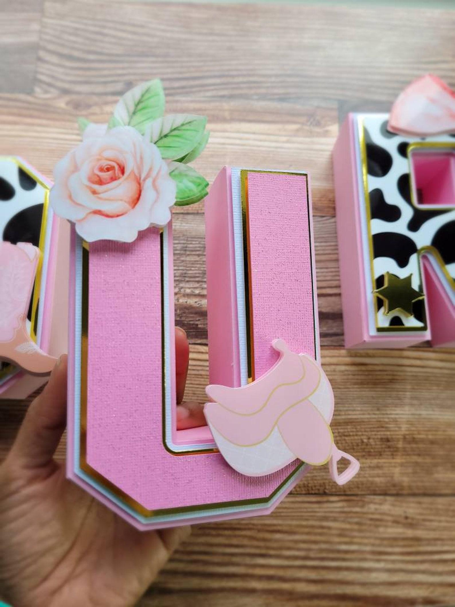 Rodeo 3D Letters Rodeo Party Decorations Paper Letters no - Etsy