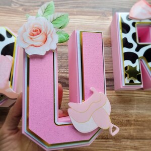 Rodeo 3D Letters | Rodeo Party Decorations | Paper Letters (no Wood ...