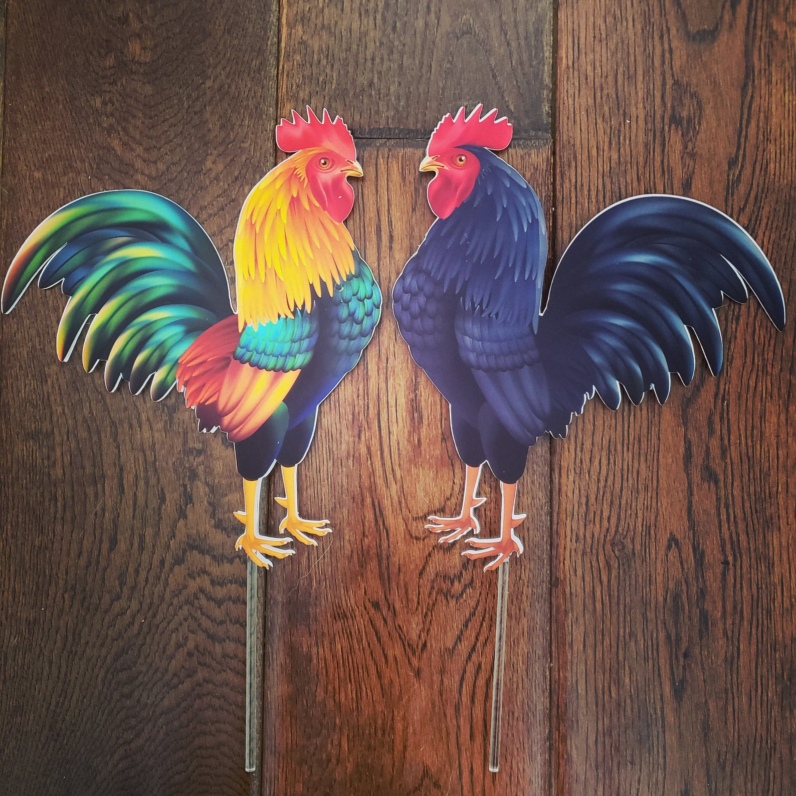 Rooster Cake Topper Farm Cake Topper Rooster Birthday | Etsy