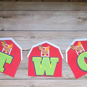 Farm Banner | Farm Number Banner | Farm Themed Party Decor | Barn ...