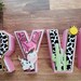 Rodeo 3D Name Paper Letters Rodeo Cowgirl Farm Paper Letters no Wood ...