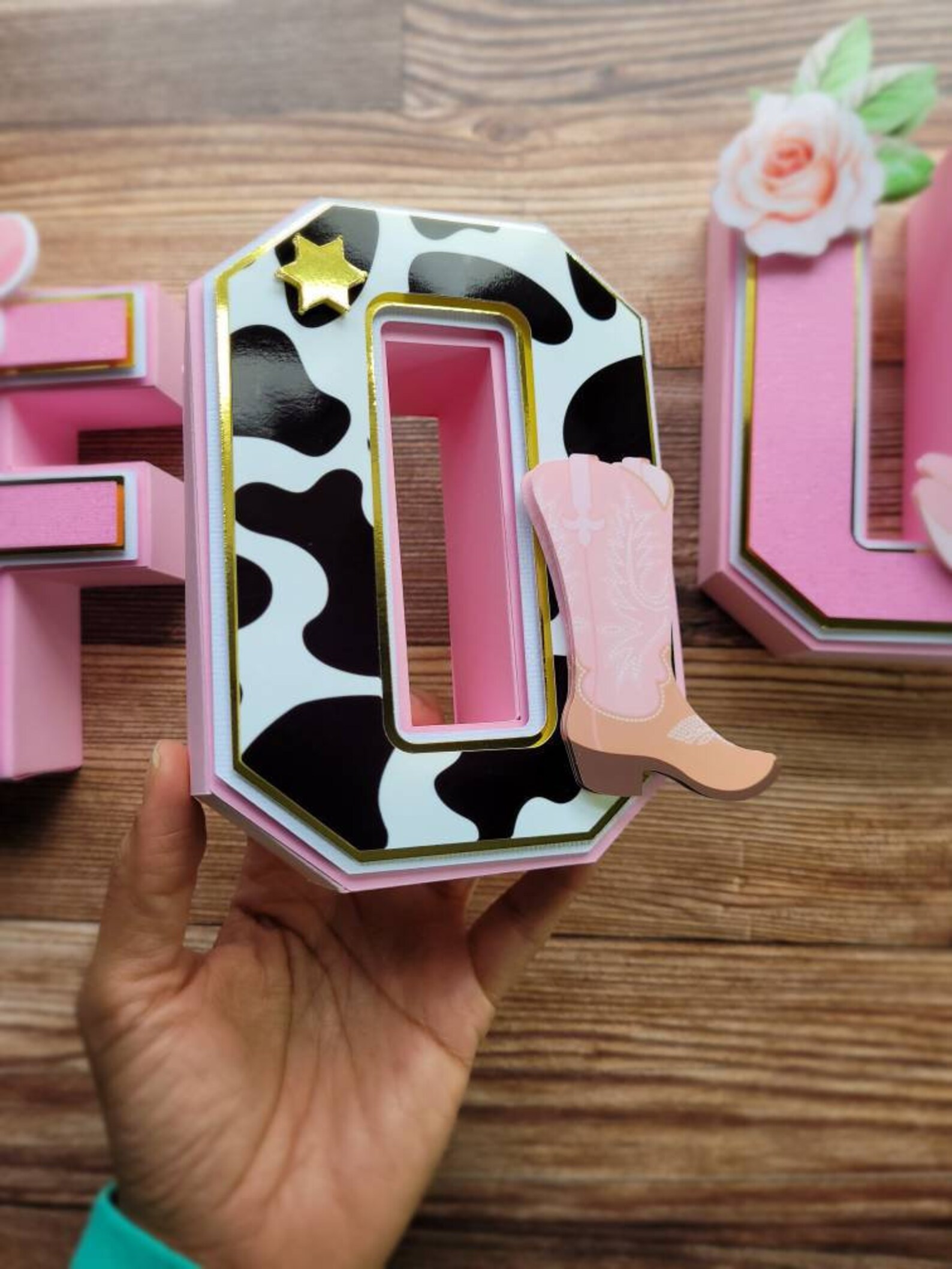 Rodeo 3D Letters Rodeo Party Decorations Paper Letters no - Etsy