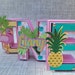 Flamingo Party Decorations Flamingo Pineapple 3D Letters - Etsy