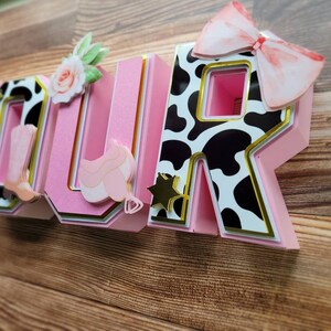 Rodeo 3D Letters | Rodeo Party Decorations | Paper Letters (no Wood ...