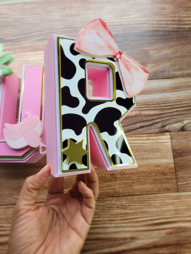 Rodeo 3D Letters Rodeo Party Decorations Paper Letters no - Etsy