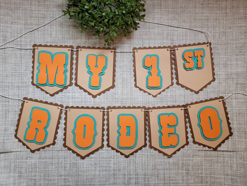 Rustic Rodeo Cowboy Birthday Banner Cowboy Decorations - Etsy