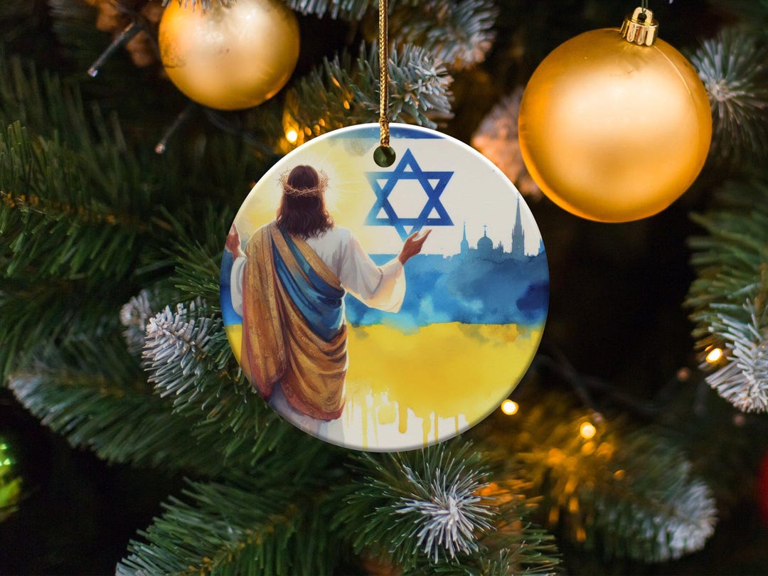 Celebrate Christmas With a Symbol of Unity Israel and Ukraine Flag ...