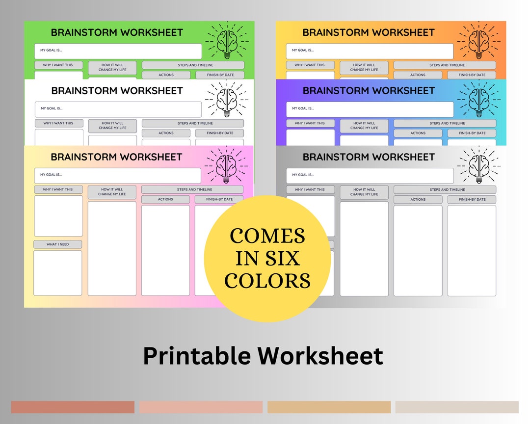 Brainstorm Templates for Bullet Journal Digital Planner Bulletin Board ...
