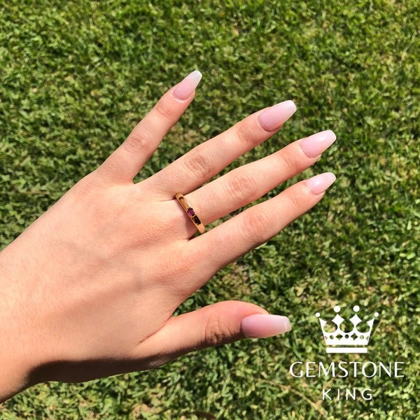Small Ruby Ring - Etsy