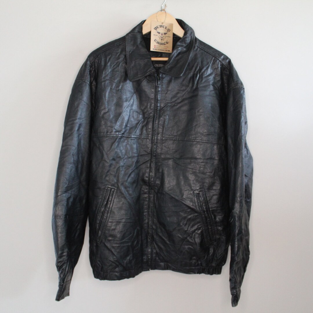 Men Vintage Coach Jacket Leather Jacket - Etsy