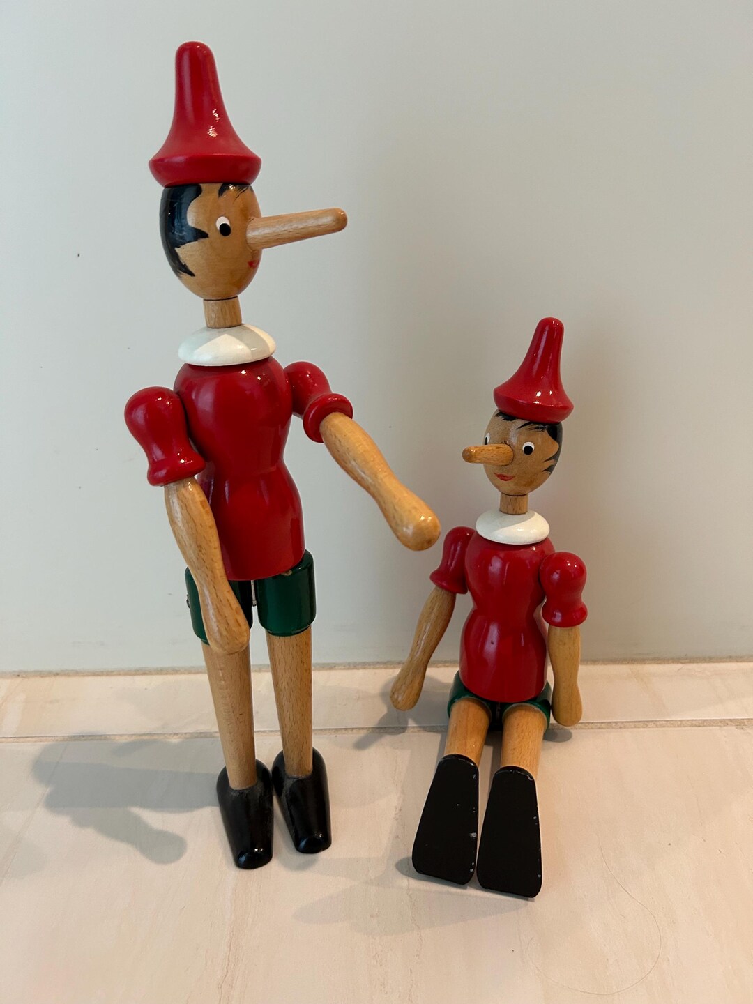 Wooden Pinocchio Figurines - Etsy