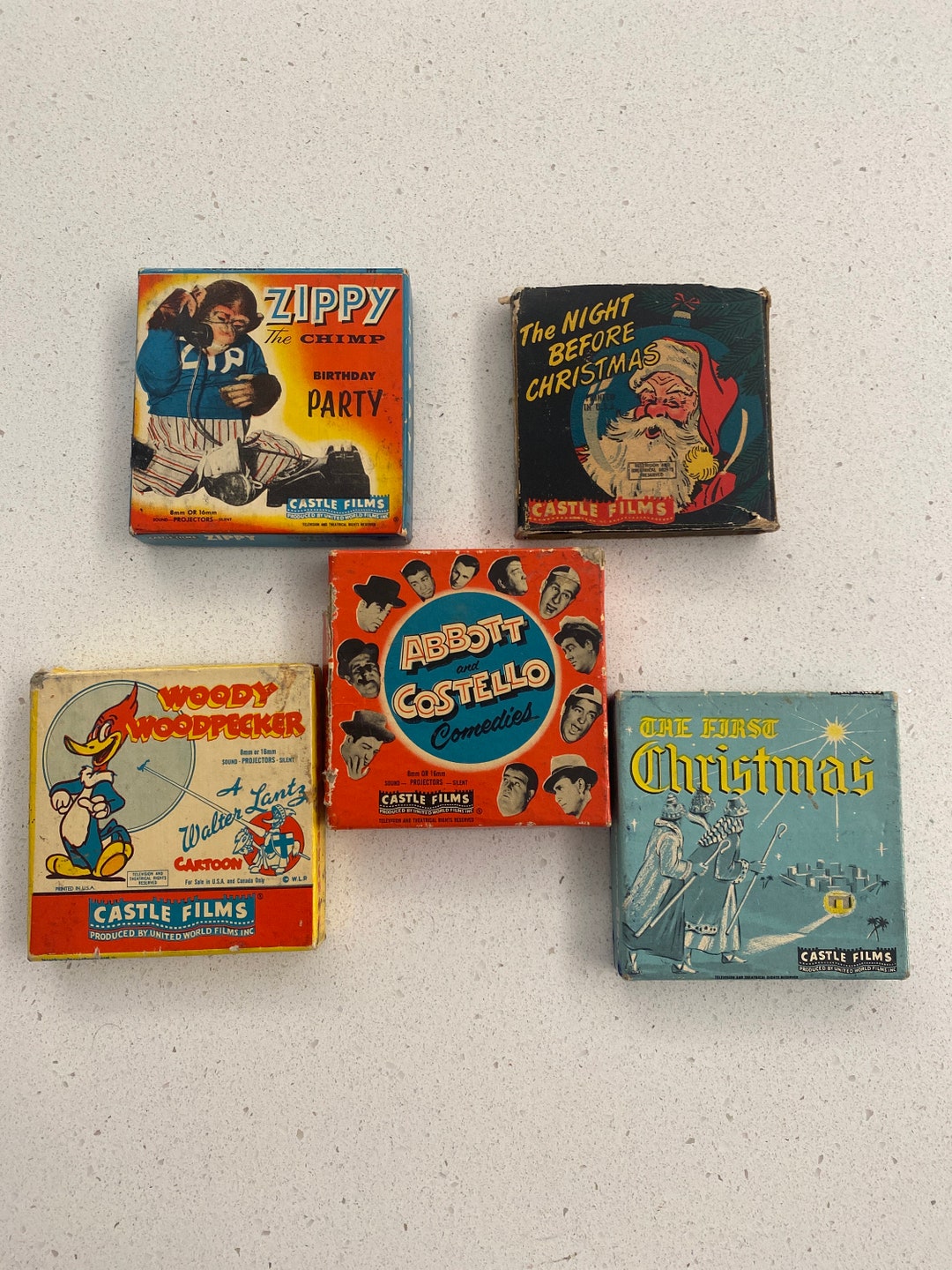 Set of (5) Vintage 8mm Tapes Castle Films - Etsy