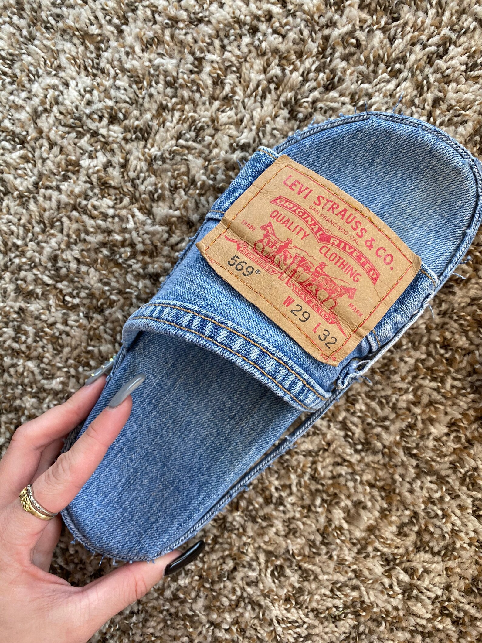 LEVI SLIDES | Etsy