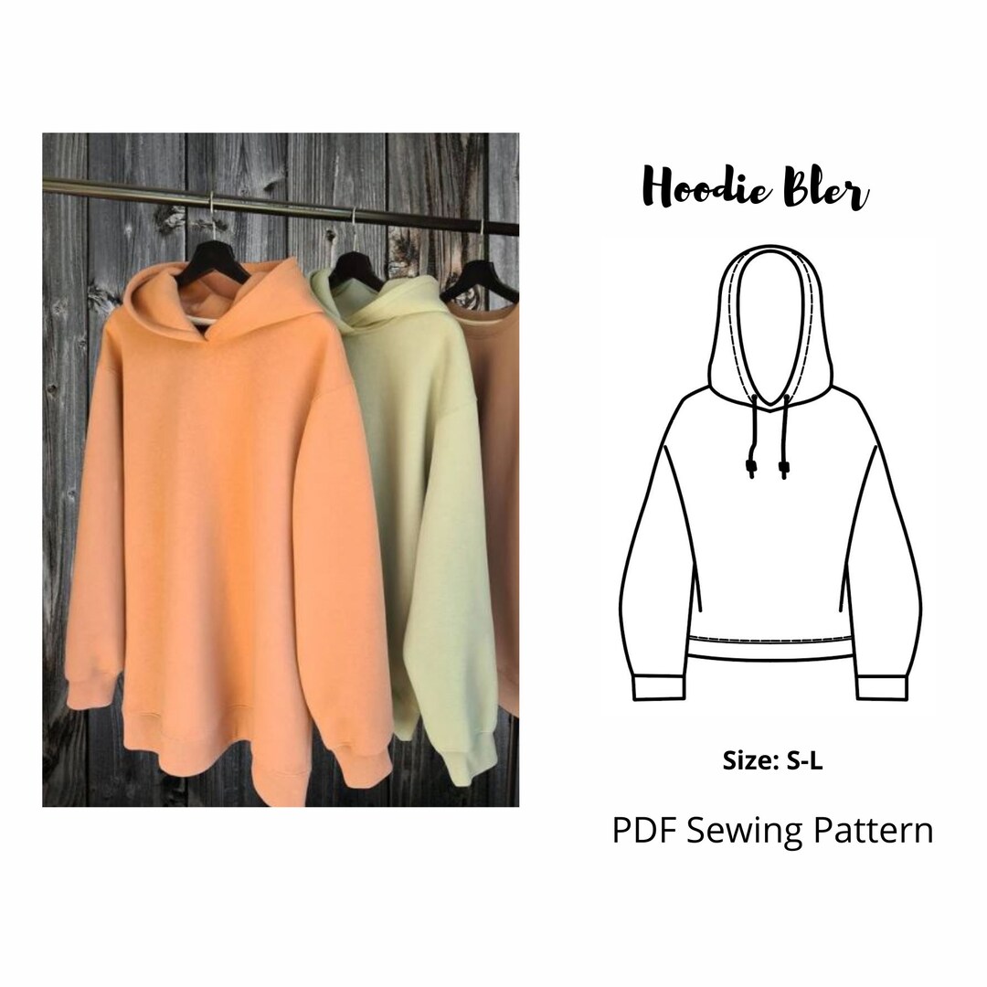 Hoodie PDF Sewing Pattern | Hoodie Pattern for Women | Instant Download ...