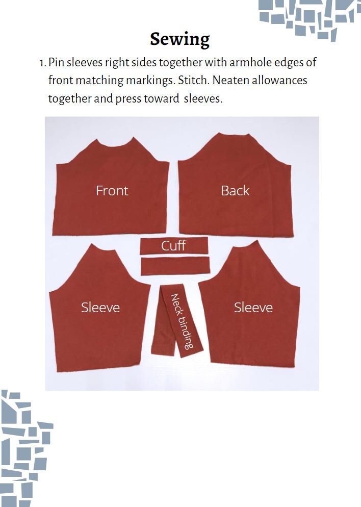 Infant's Sweatshirt PDF Sewing Pattern Kids sweatshirt | Etsy