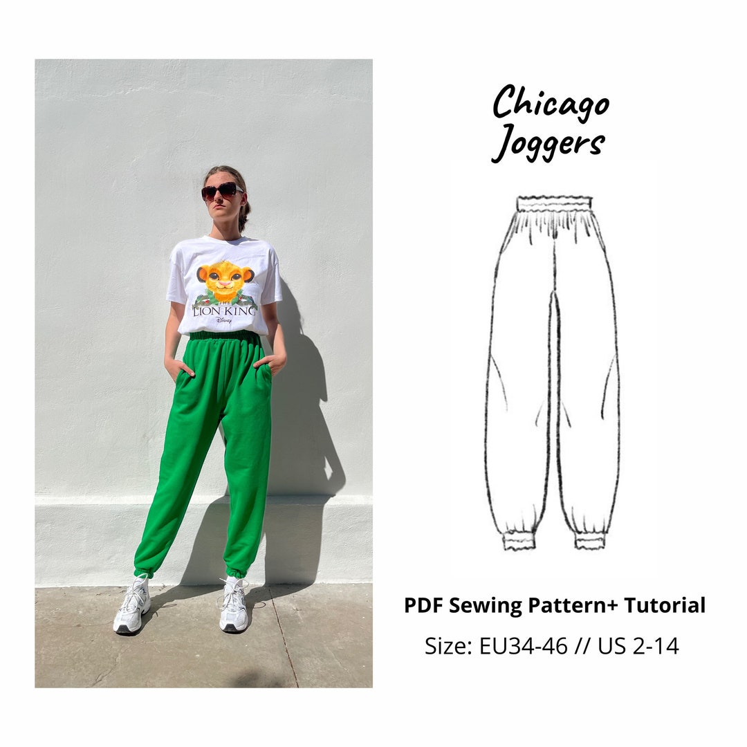 Easy-to-sew Joggers Pattern for Women | DIY PDF Sewing Tutorial - Etsy