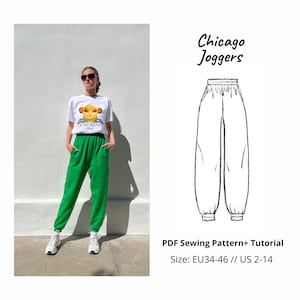 Easy-to-sew Joggers Pattern for Women | DIY PDF Sewing Tutorial - Etsy