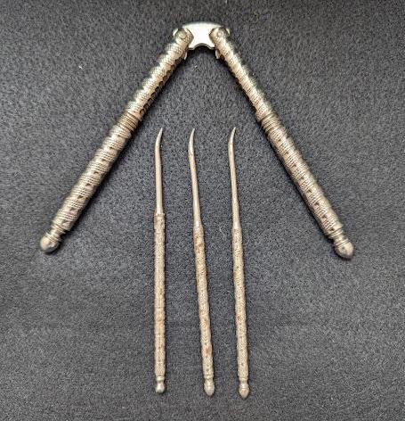 Vintage HMQ Nutcracker and 3 Nut Picks - Etsy