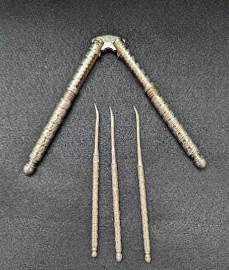 Vintage HMQ Nutcracker and 3 Nut Picks - Etsy