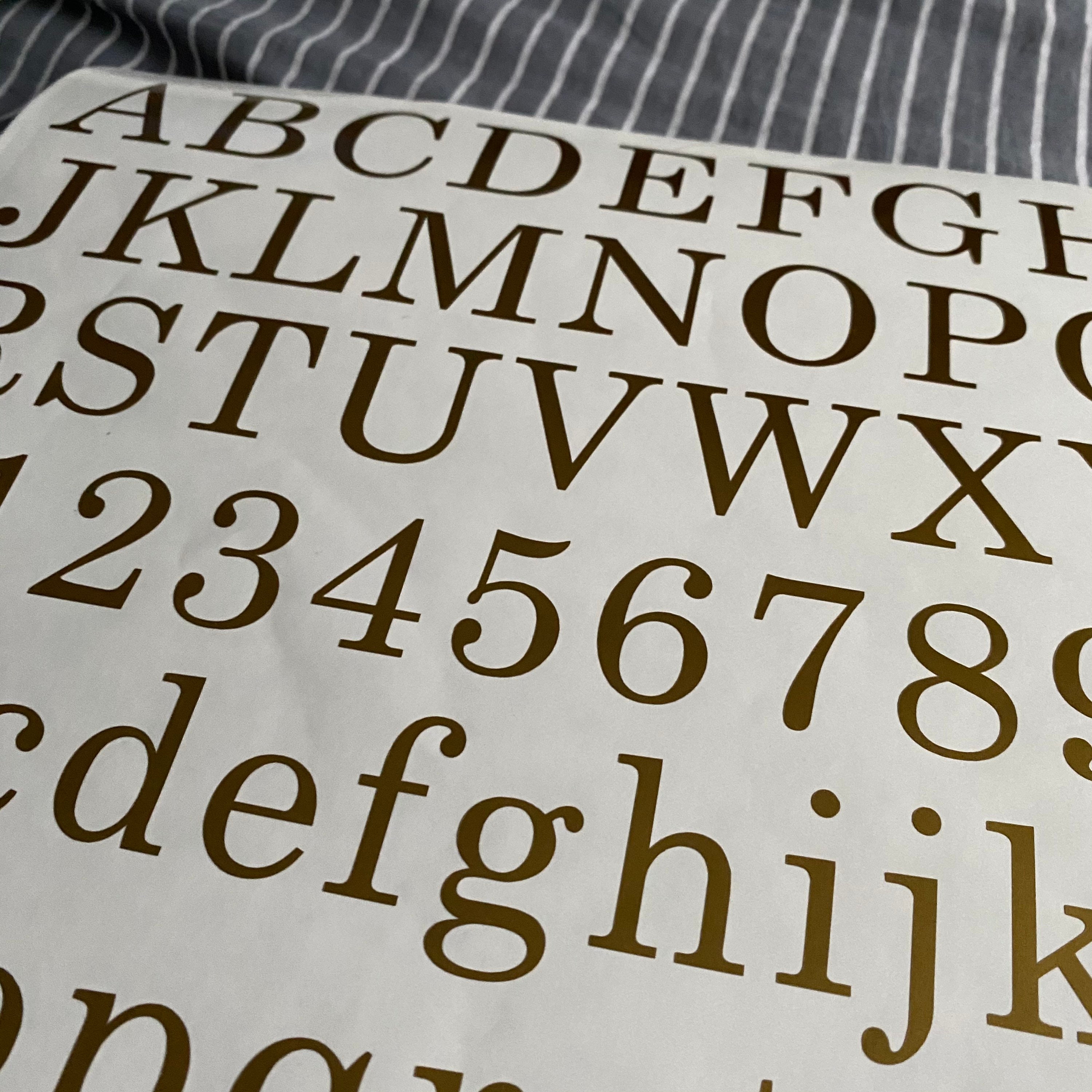 Vinyl Stick On Numbers And Letters at Alana Mcgovern blog