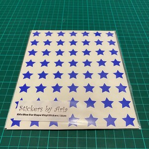 100 Star Shaped Vinyl Decal Stickers 1-5cm Sizes - Etsy