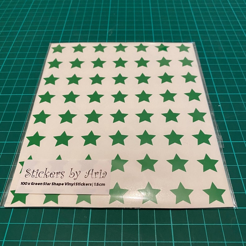 100 Star Shaped Vinyl Decal Stickers 1-5cm Sizes - Etsy