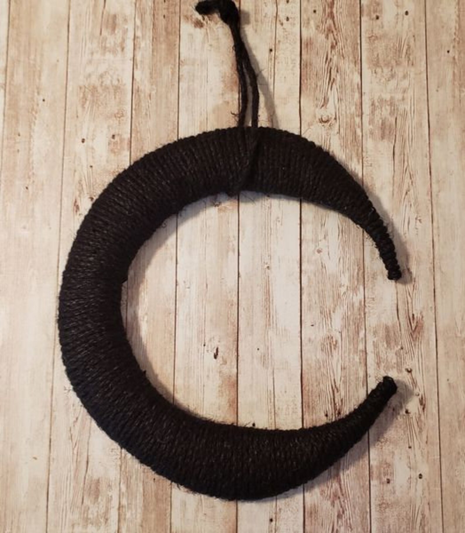 Crescent Moon Wreath Rope Wreath Rope Moon Diy Wreath - Etsy