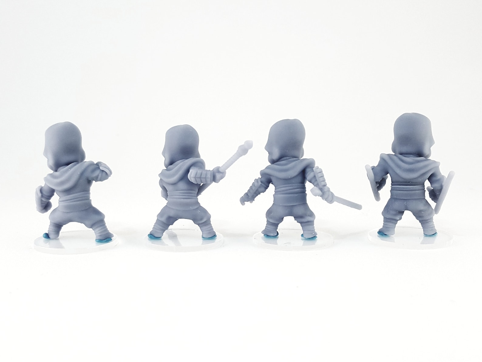 Chibi Sole Soldiers Classic X4 3d Printed Miniatures - Etsy