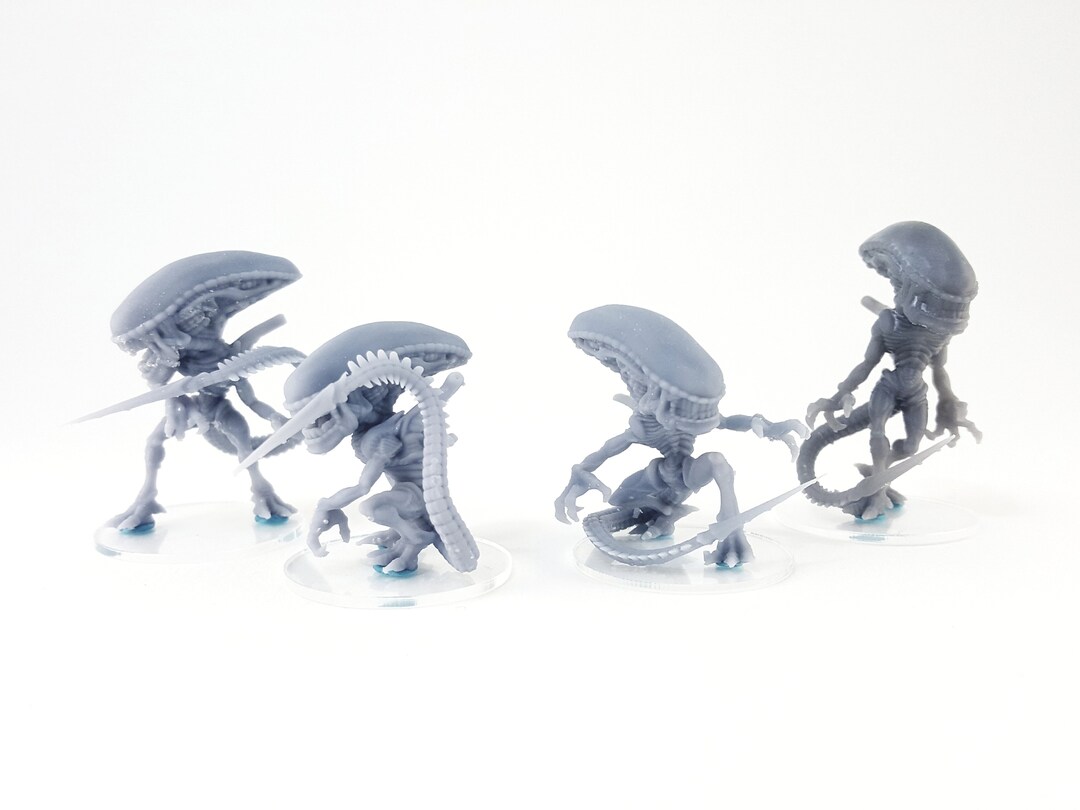 Chibi - Claw Snake Drones X4 - 3d Printed Miniatures - Etsy